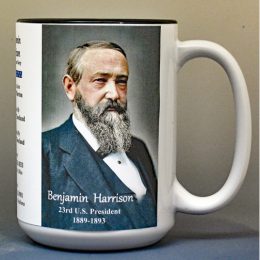 23rd US President Benjamin Harrison - HistoryMugs.us