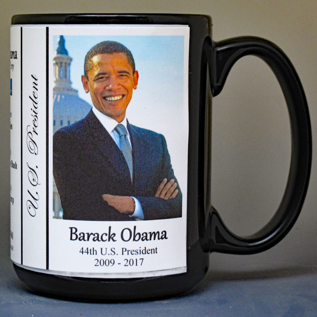 44th US President Barack Obama - HistoryMugs.us