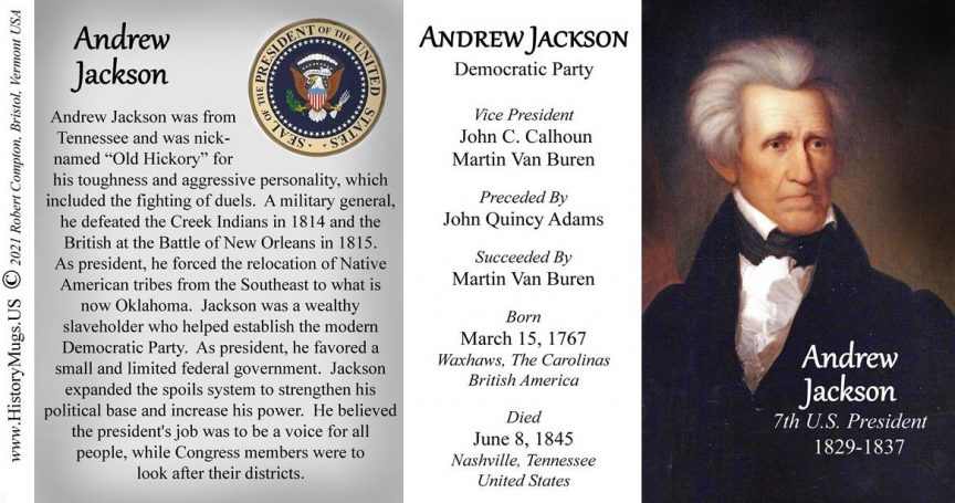 07- 7th US President Andrew Jackson - HistoryMugs.us