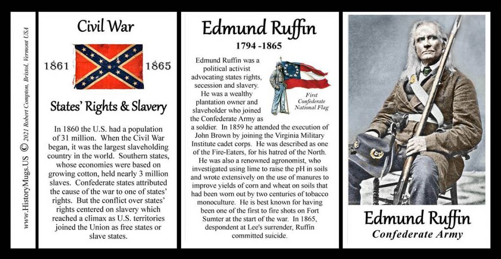Ruffin, Edmund - Civil War - HistoryMugs.us