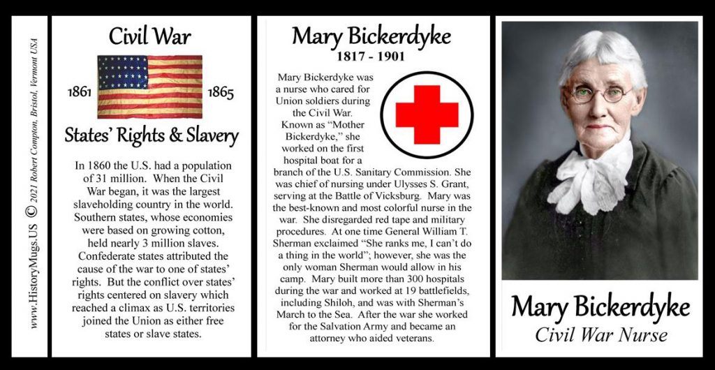 Bickerdyke, Mary - Civil War - HistoryMugs.us