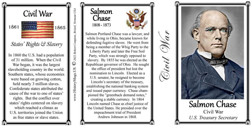 Chase, Salmon - Civil War - HistoryMugs.us