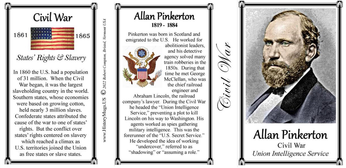Pinkerton, Allan - Civil War - HistoryMugs.us