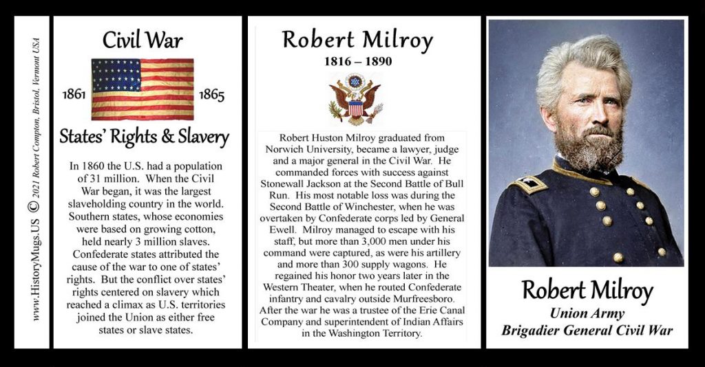 Milroy, Robert - Civil War - HistoryMugs.us