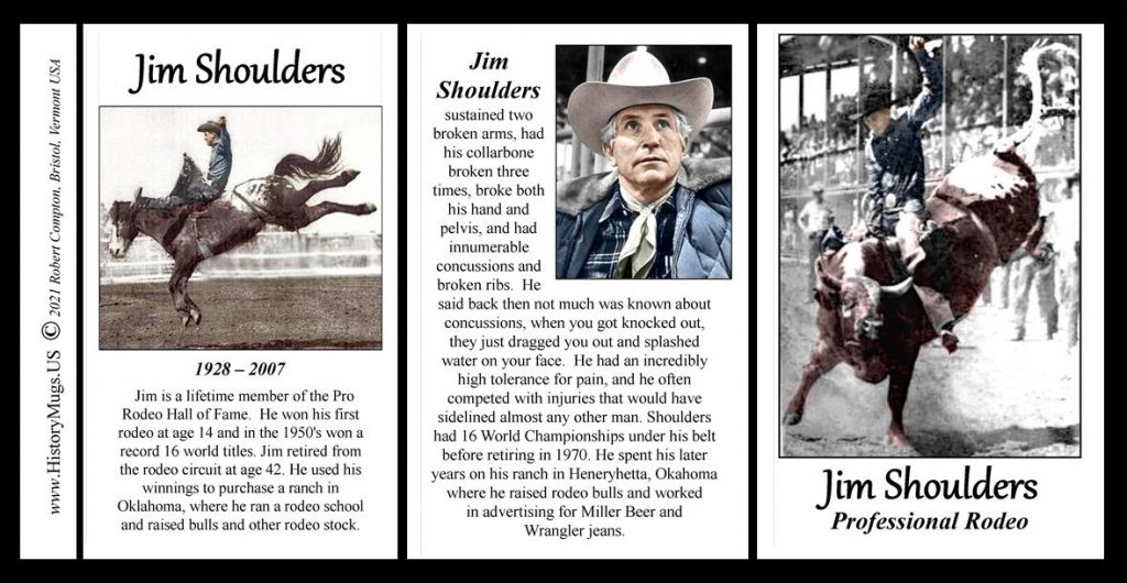 Shoulders, Jim - Pro-Rodeo - HistoryMugs.us