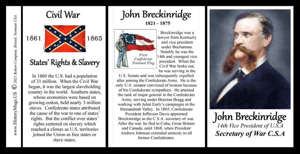 Breckinridge, John C. - Civil War - C.S.A. Secretary of War ...