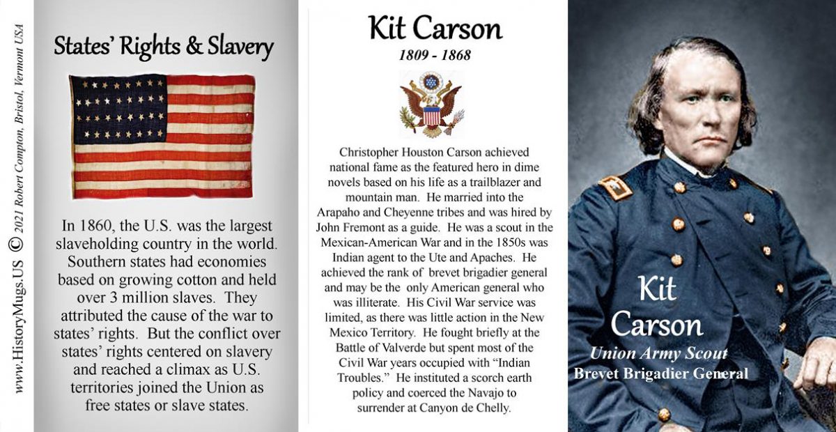 Carson, Kit - Civil War - HistoryMugs.us