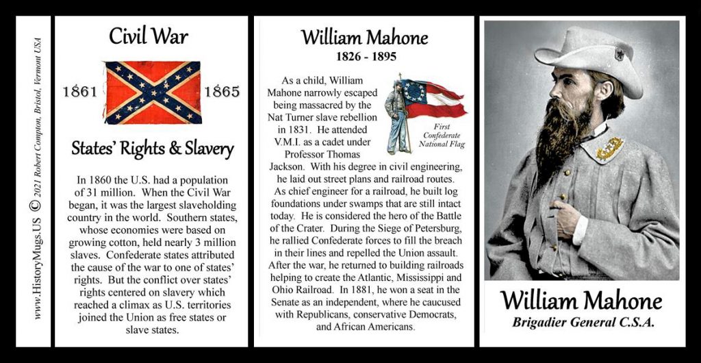 Mahone, William - Civil War - HistoryMugs.us