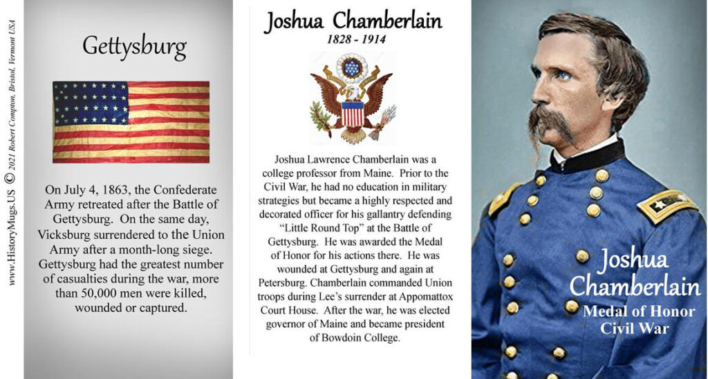 Chamberlain, Joshua - Gettysburg - HistoryMugs.us