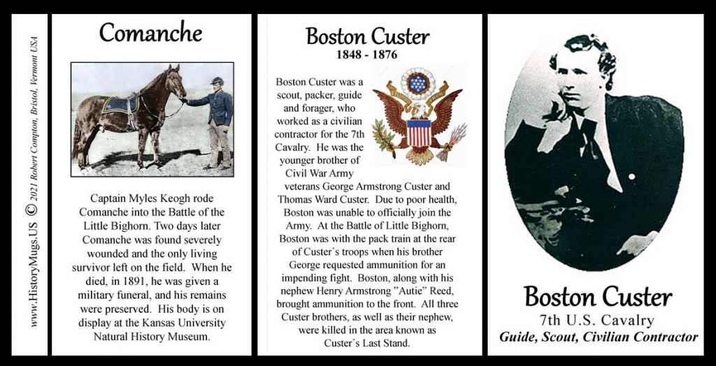 Custer, Boston - at Little Bighorn - HistoryMugs.us