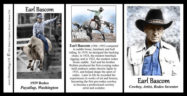 Bascom, Earl - Pro-Rodeo - HistoryMugs.us