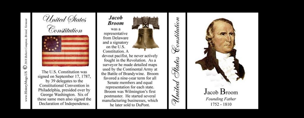 Broom, Jacob - United States Constitution - HistoryMugs.us