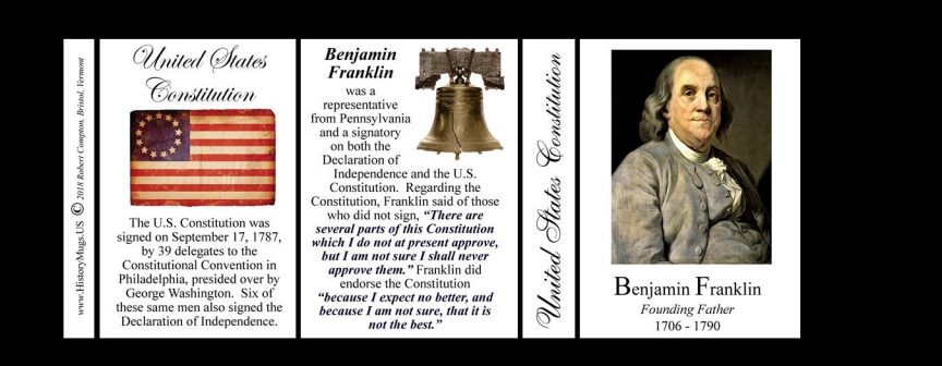 Franklin, Benjamin - United States Constitution - HistoryMugs.us