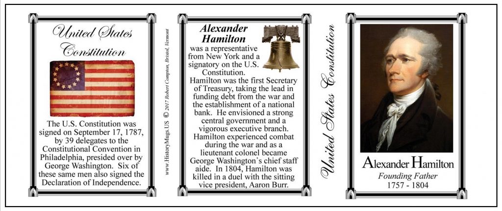 Hamilton, Alexander - United States Constitution - HistoryMugs.us