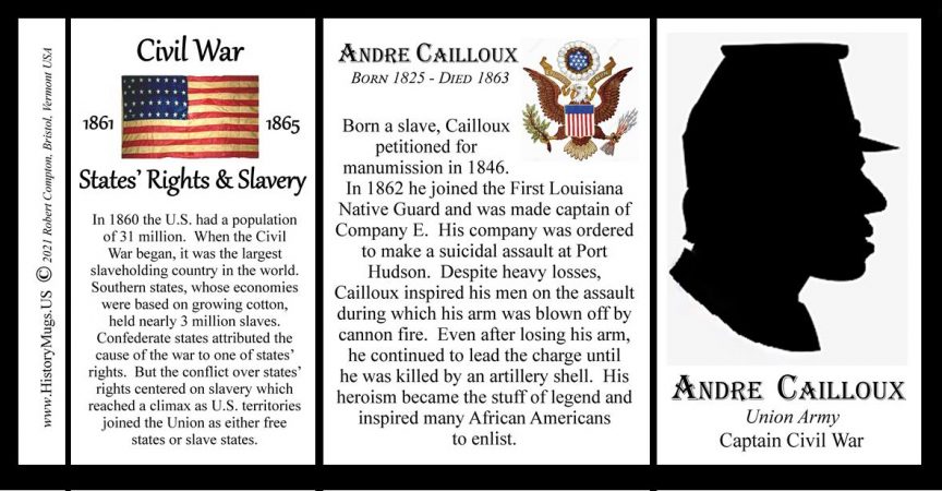 Cailloux, Andre - Civil War - HistoryMugs.us