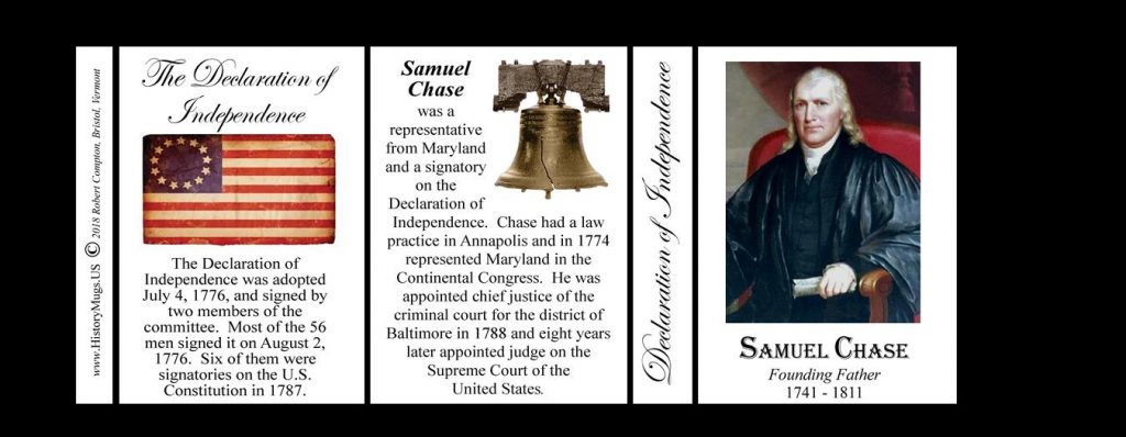 Chase, Samuel - Declaration of Independence - HistoryMugs.us