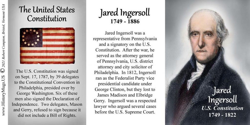 Ingersoll, Jared - United States Constitution - HistoryMugs.us