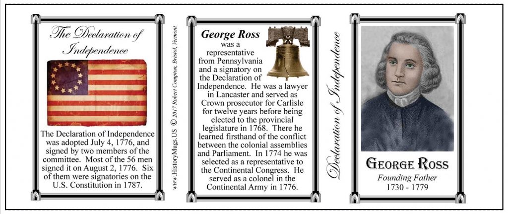 Ross, George - Declaration of Independence - HistoryMugs.us