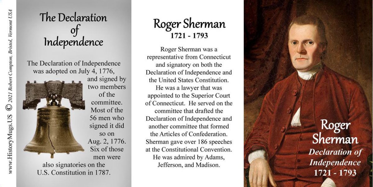 Sherman, Roger - Declaration of Independence - HistoryMugs.us