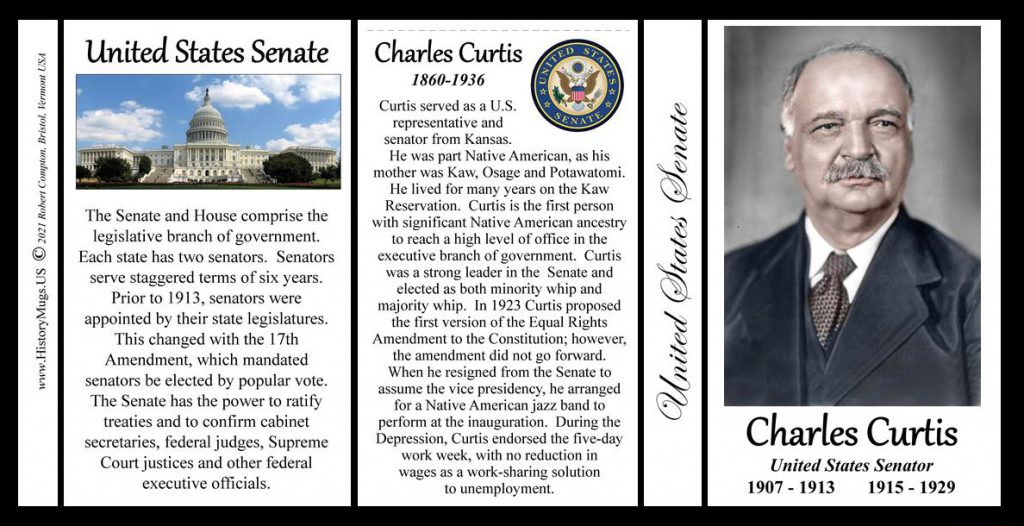 1907-1913, U.S. Senator Charles Curtis - HistoryMugs.us