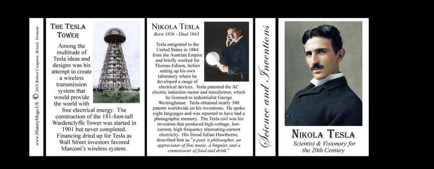 Tesla, Nikola - Scientist & Inventor - HistoryMugs.us