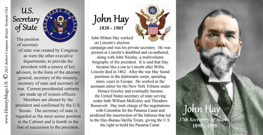 37- Secretary of State John Hay - HistoryMugs.us