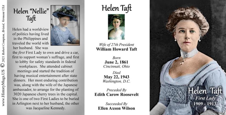 27- Helen Taft, First Lady - HistoryMugs.us
