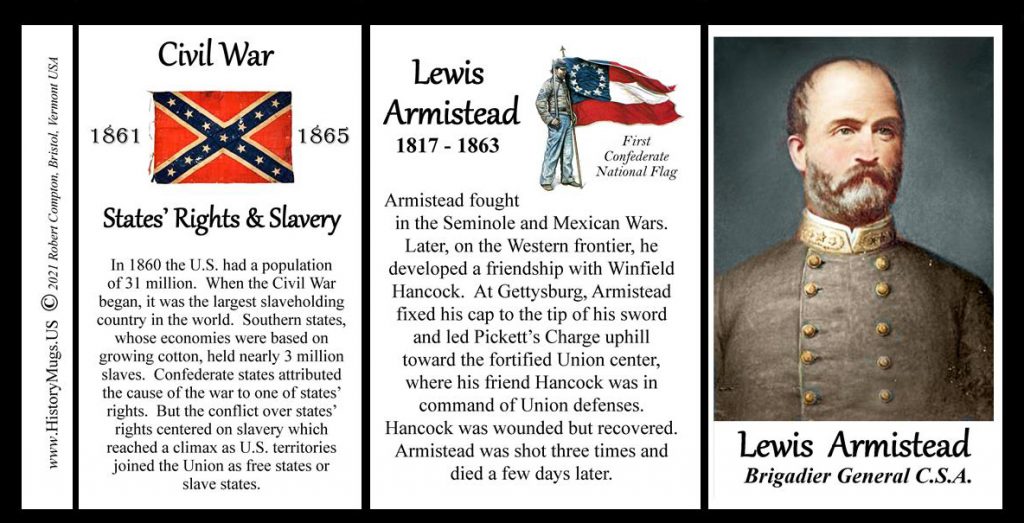Armistead, Lewis - Civil War - HistoryMugs.us