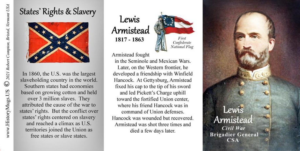 Armistead, Lewis - Civil War - HistoryMugs.us