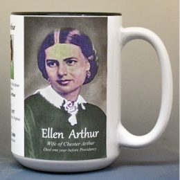 21- Ellen Arthur, Wife of Chester Arthur - HistoryMugs.us
