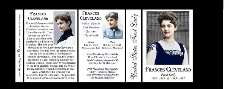 22-24- Frances Cleveland, First Lady - HistoryMugs.us