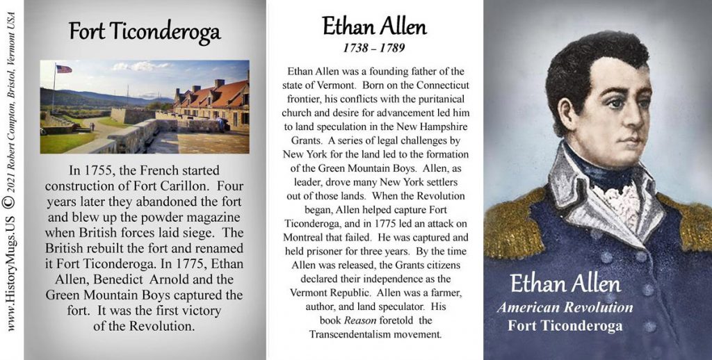 Allen, Ethan - Fort Ticonderoga, 2 - HistoryMugs.us