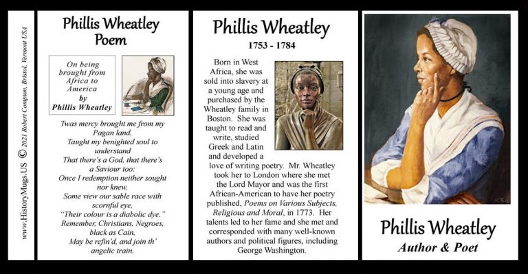 Wheatley, Phillis - Author - HistoryMugs.us
