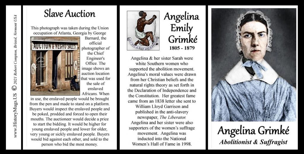 Grimké, Angelina - Abolitionist - HistoryMugs.us Grimké, Angelina - Abolitionist - HistoryMugs.us