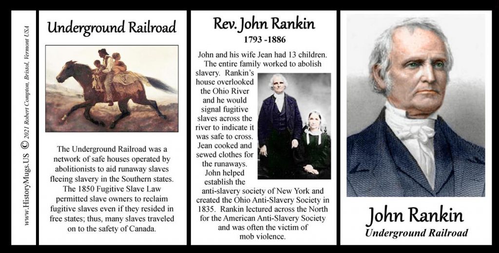 Rankin, John - Abolitionist - HistoryMugs.us