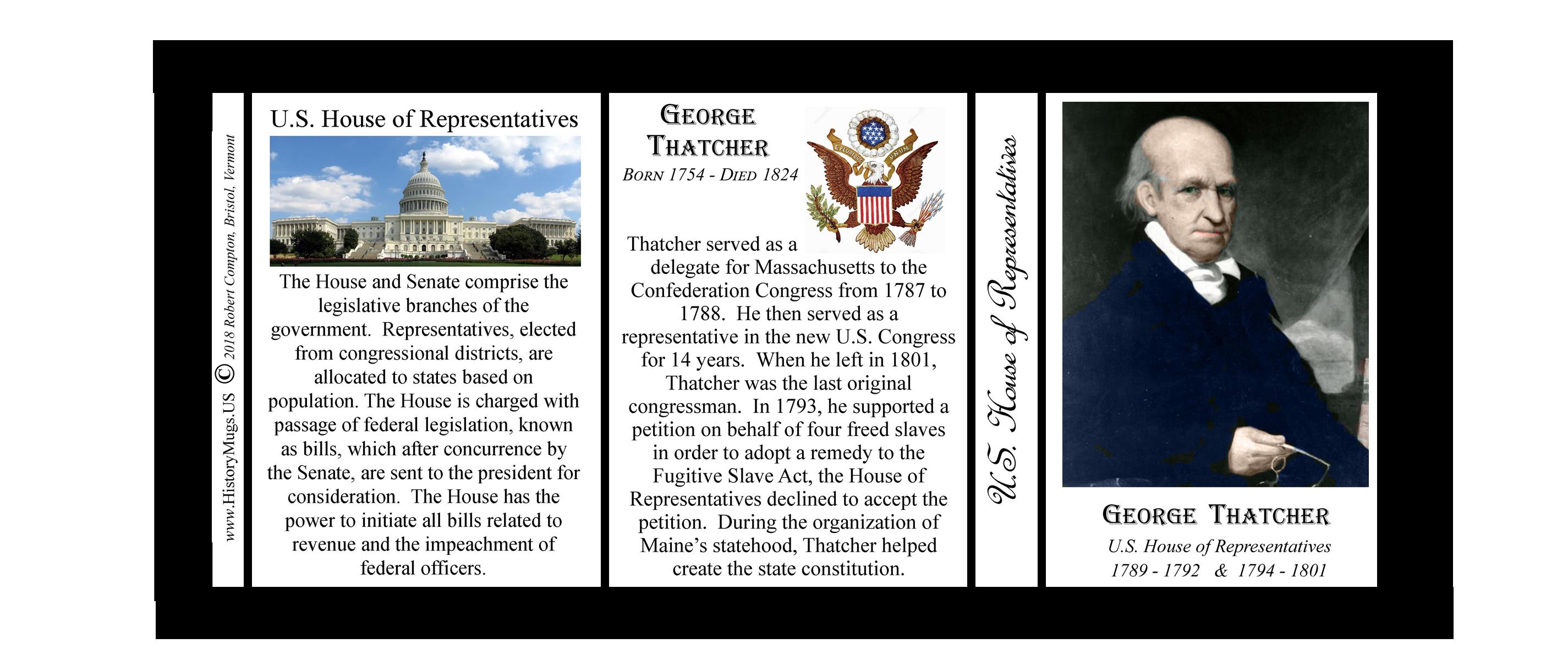1789-1801, U.S. House of Representatives - George Thatcher - HistoryMugs.us