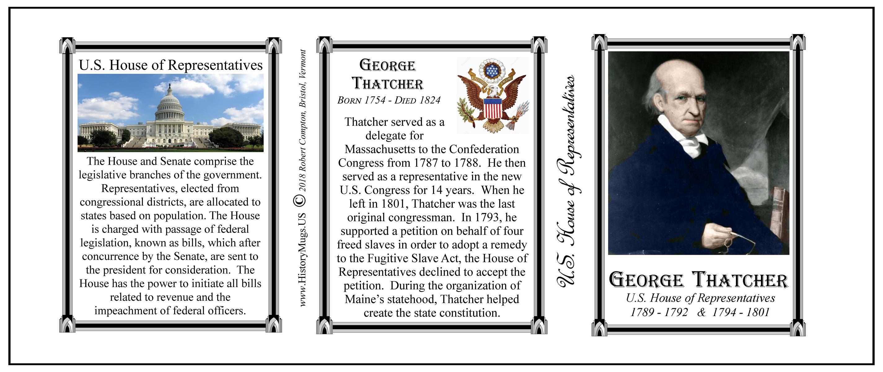 1789-1801, U.S. House of Representatives - George Thatcher - HistoryMugs.us