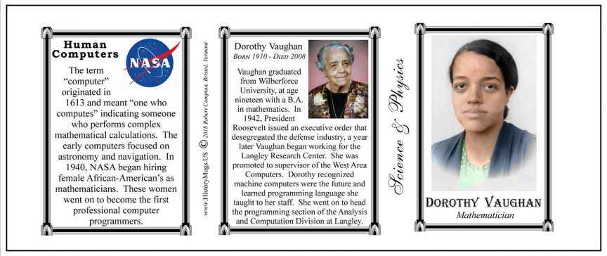 Vaughan, Dorothy - Mathematician - HistoryMugs.us