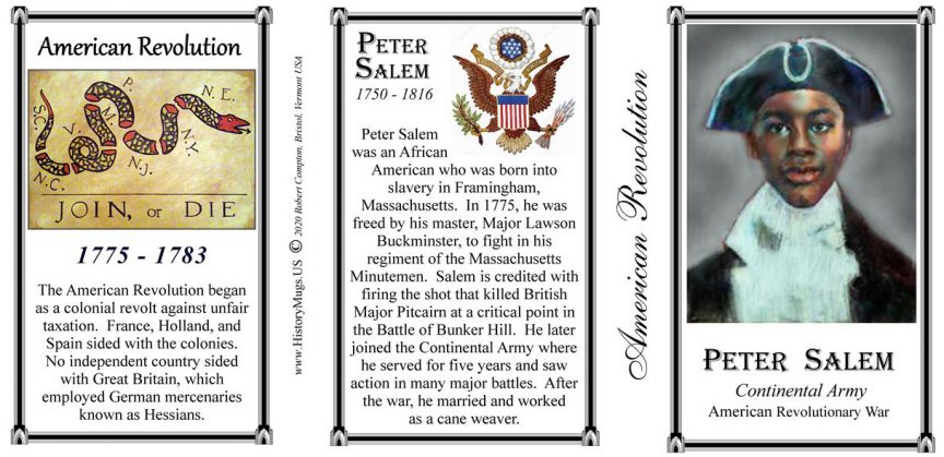 Salem, Peter - Revolutionary War - HistoryMugs.us