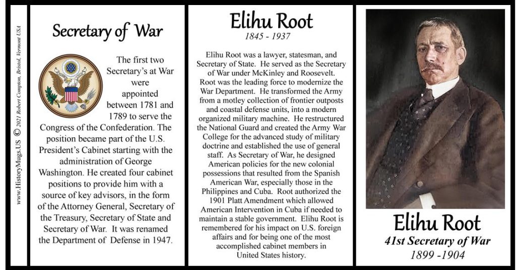 41- Secretary of War Elihu Root - HistoryMugs.us