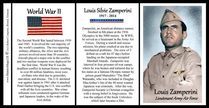 Zamperini, Louis - World War II - HistoryMugs.us