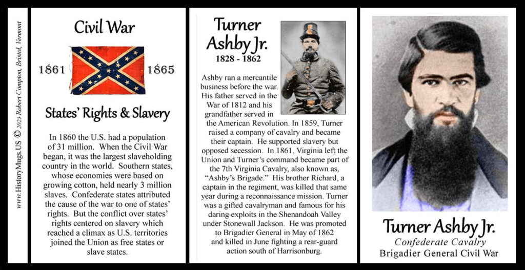 Ashby, Turner - Civil War - HistoryMugs.us