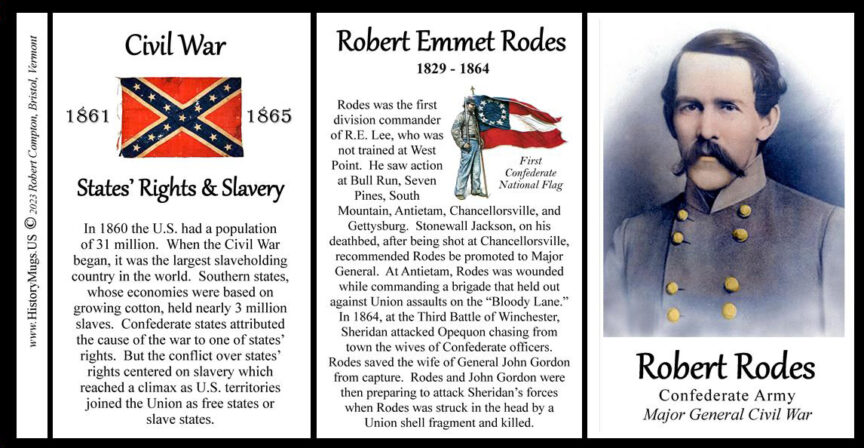 Rodes, Robert Emmet - Civil War - HistoryMugs.us