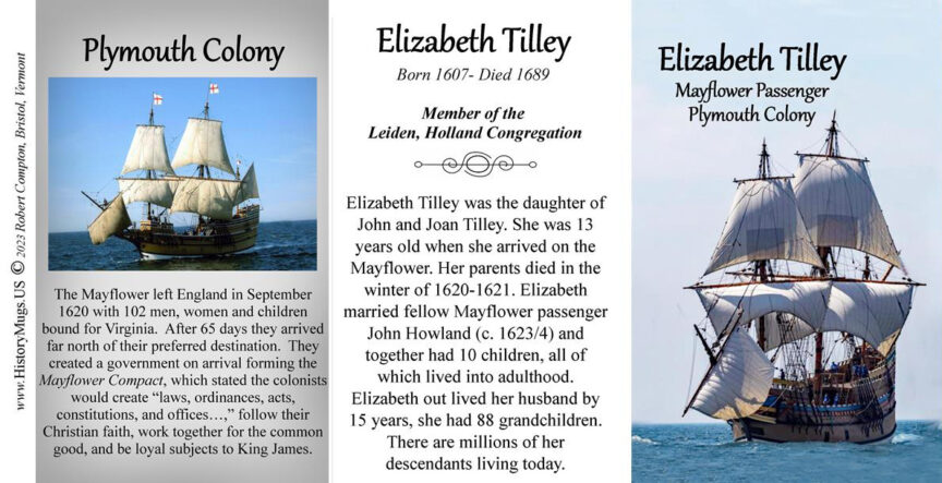 Tilley, Elizabeth - Mayflower - HistoryMugs.us