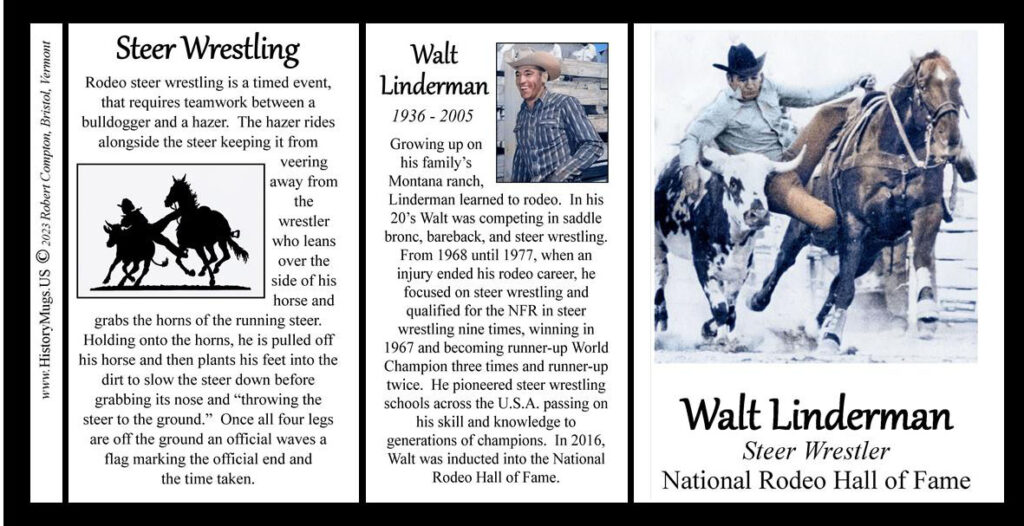 Linderman, Walt - Pro-Rodeo - HistoryMugs.us